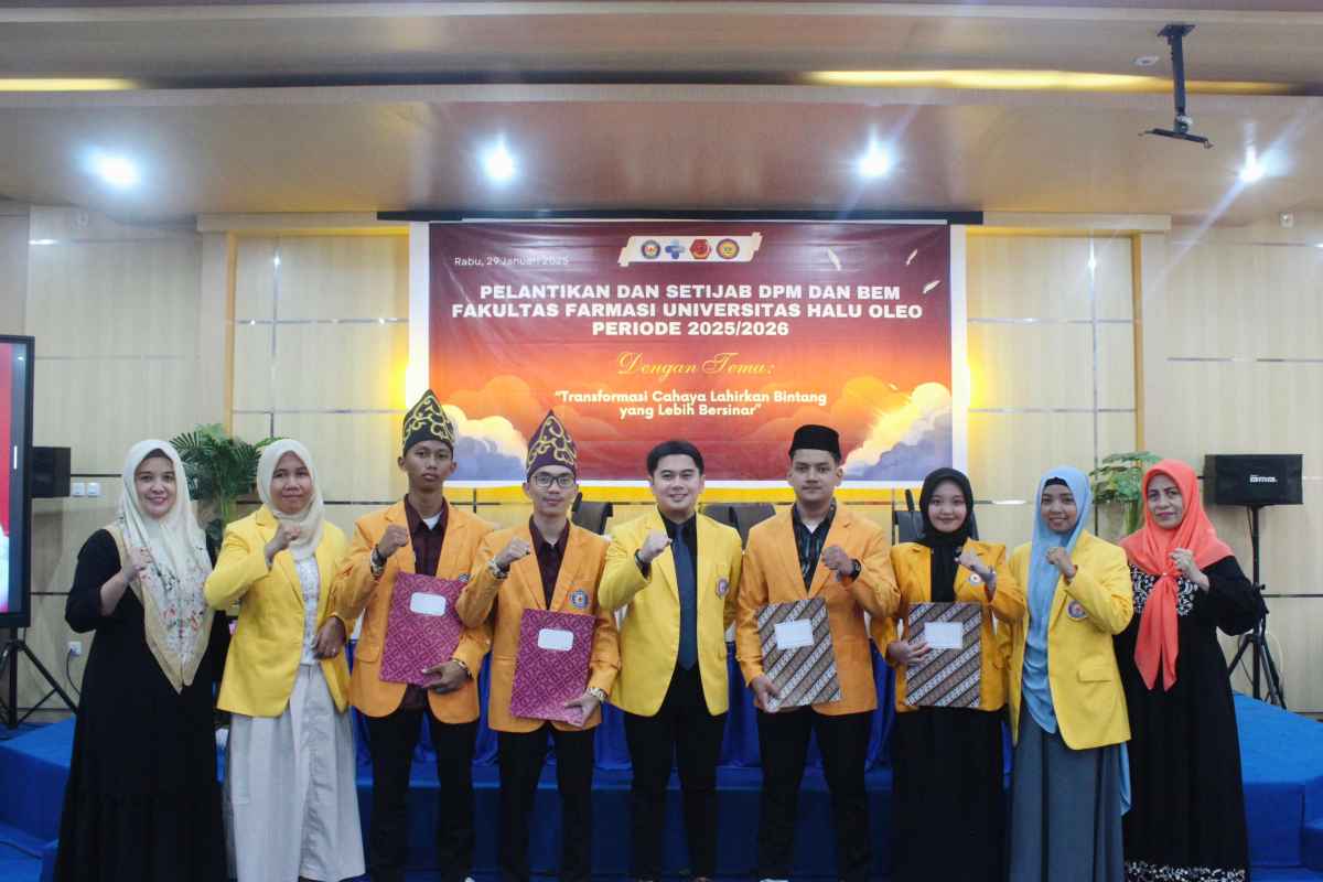 Pengurus BEM FF UHO Berganti, 84 Mahasiswa Dilantik jadi Pengurus Baru